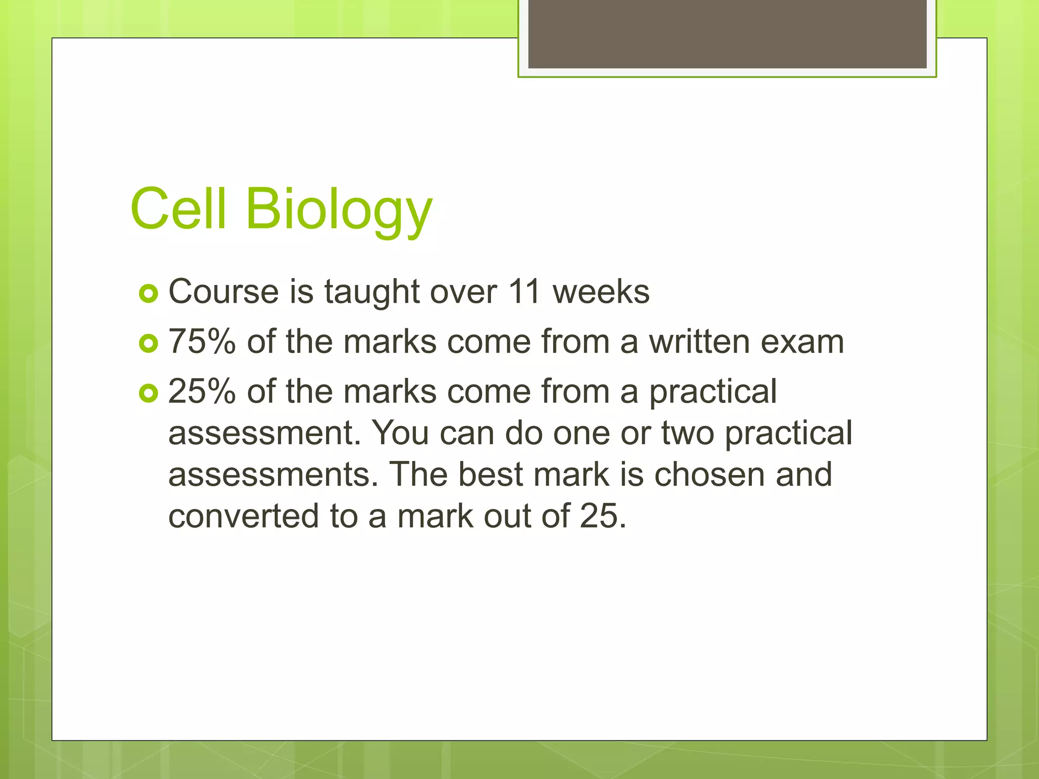 Cell biology overview | PPTX
