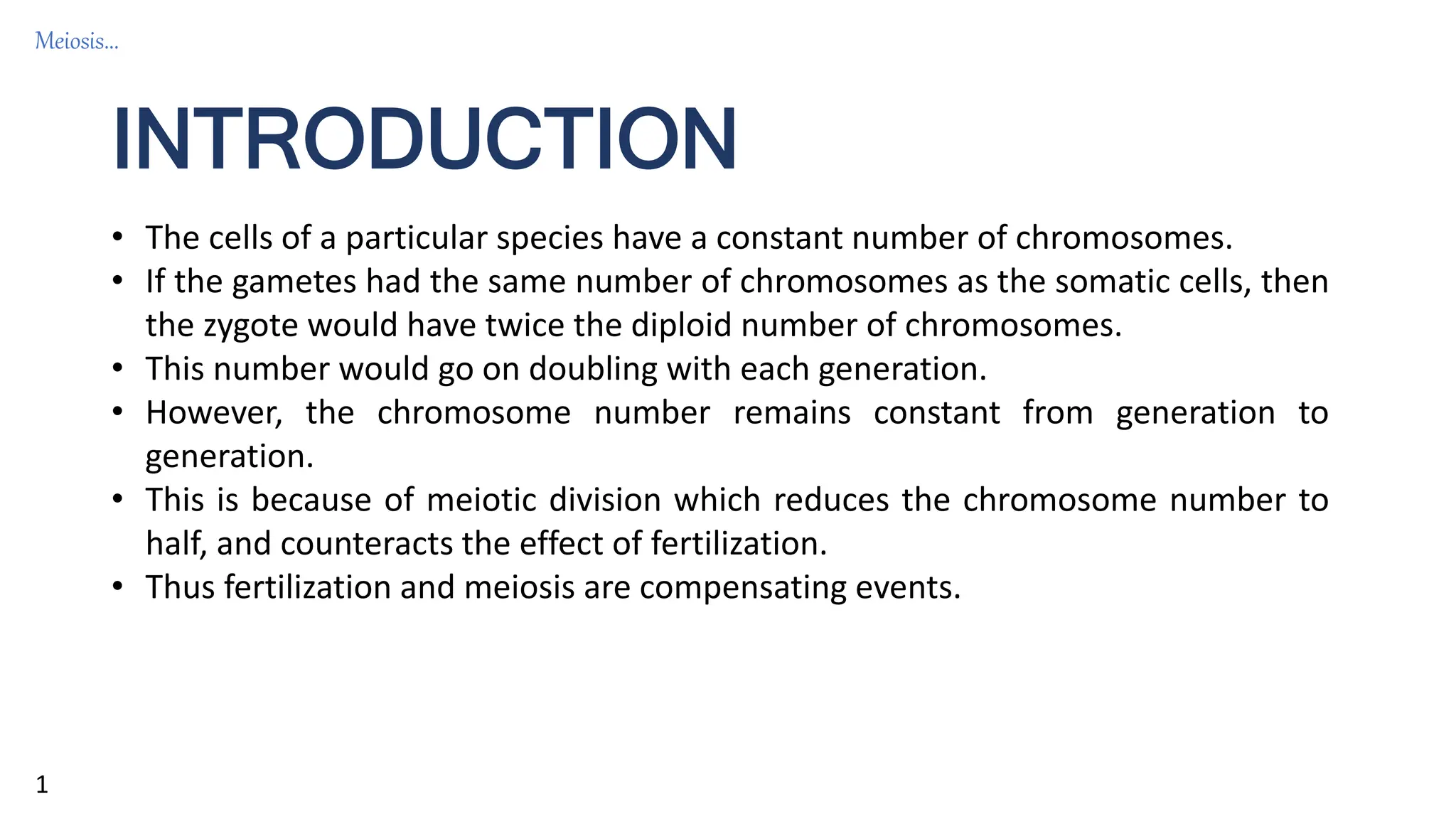 Meiosis : introduction and phases of meiosis. | PPT