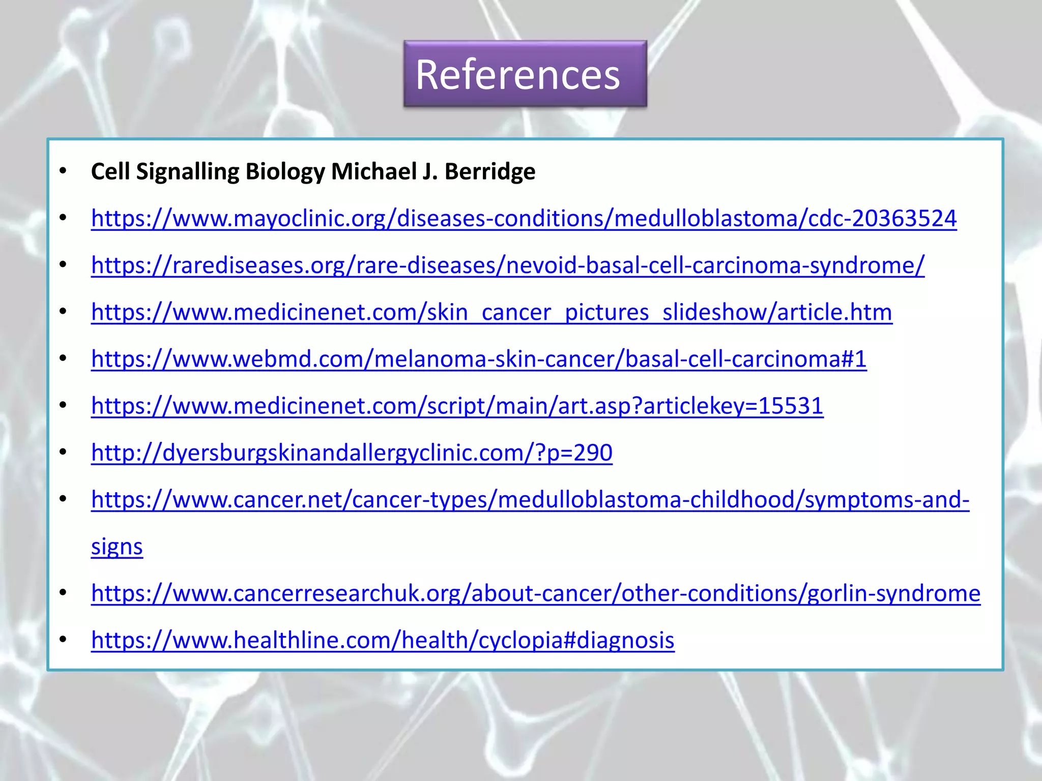 Cell Biology Ppt || Hedgehog Signalling Pathway & it's related ...