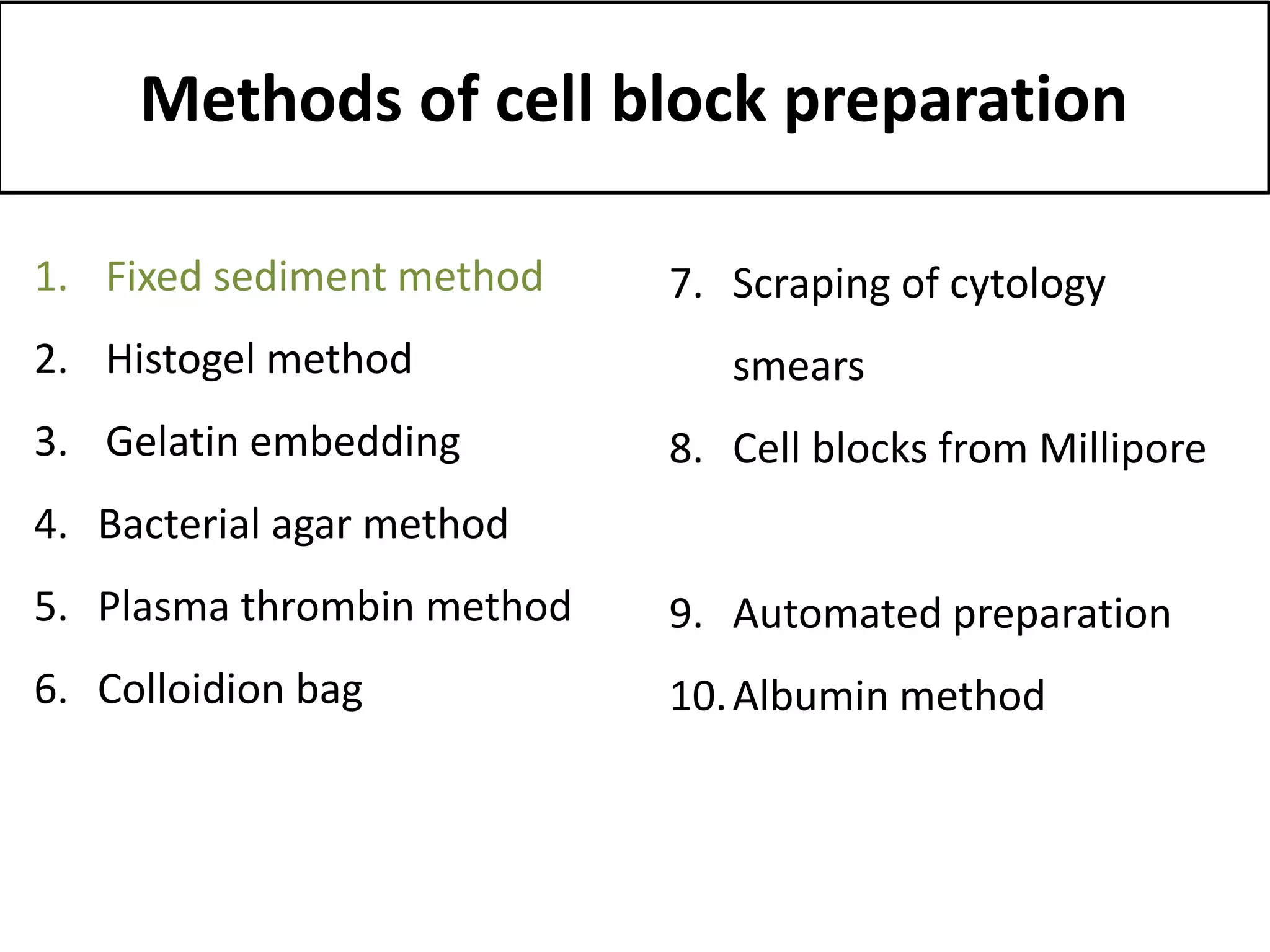 Cell block and its diagnostic utility | PPTX