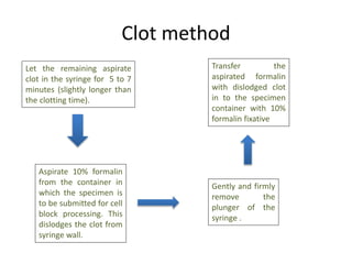 Cell block and its diagnostic utility | PPTX | Chemistry | Science