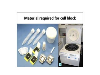 CELL BLOCK and its diagnostic utility in histopathology | PPT