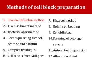 Cell block and its utility | PPT