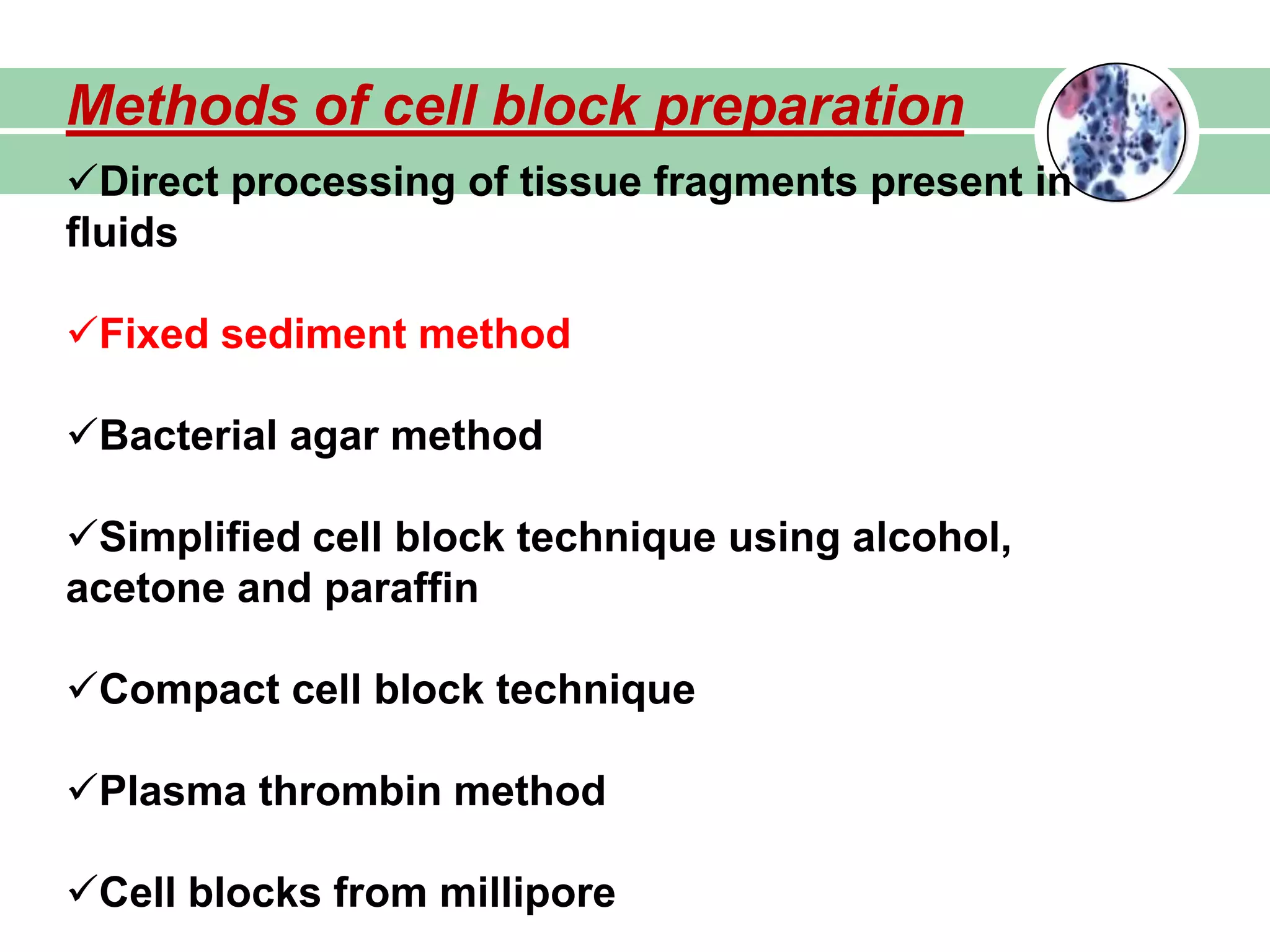 Cell block and liquid based cytology | PPTX