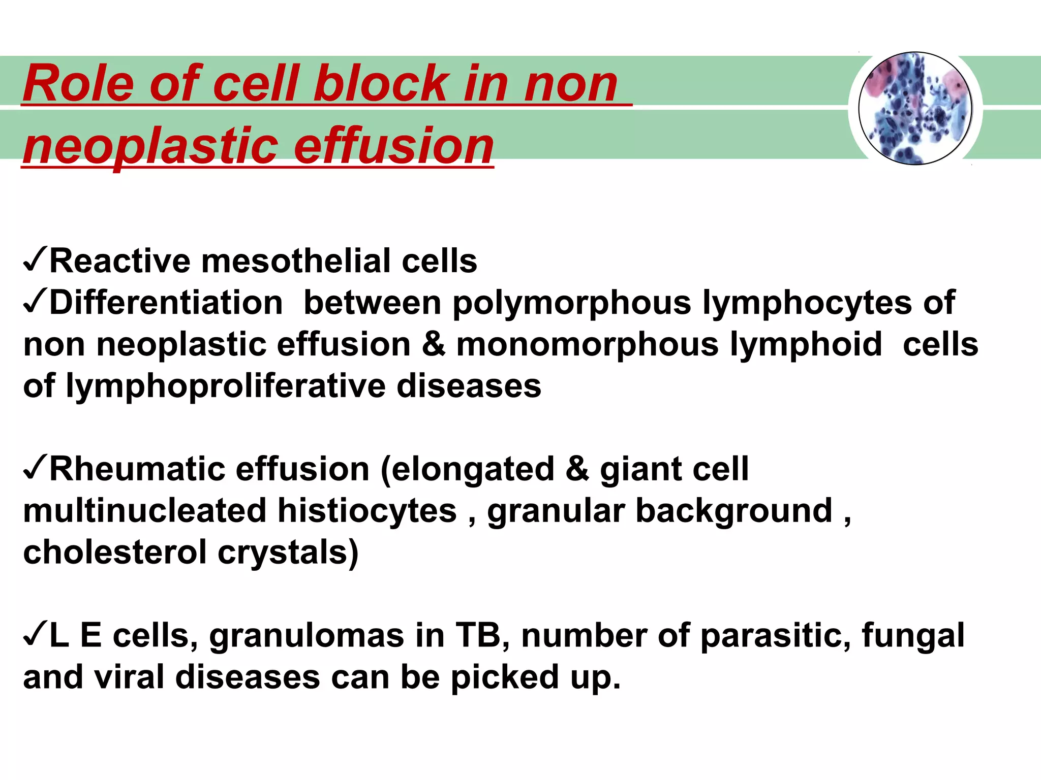 Cell block in cytology | PPT