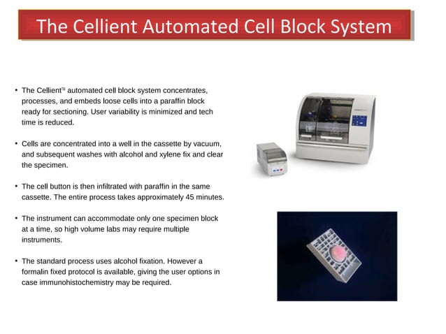Cell block in cytology | PPT