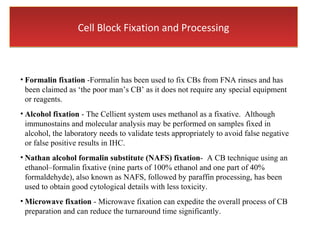 Cell block in cytology | PPT
