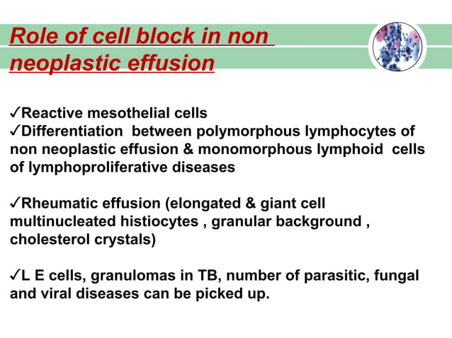 Cell block in cytology | PPT