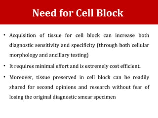 Cell block in cytology | PPT