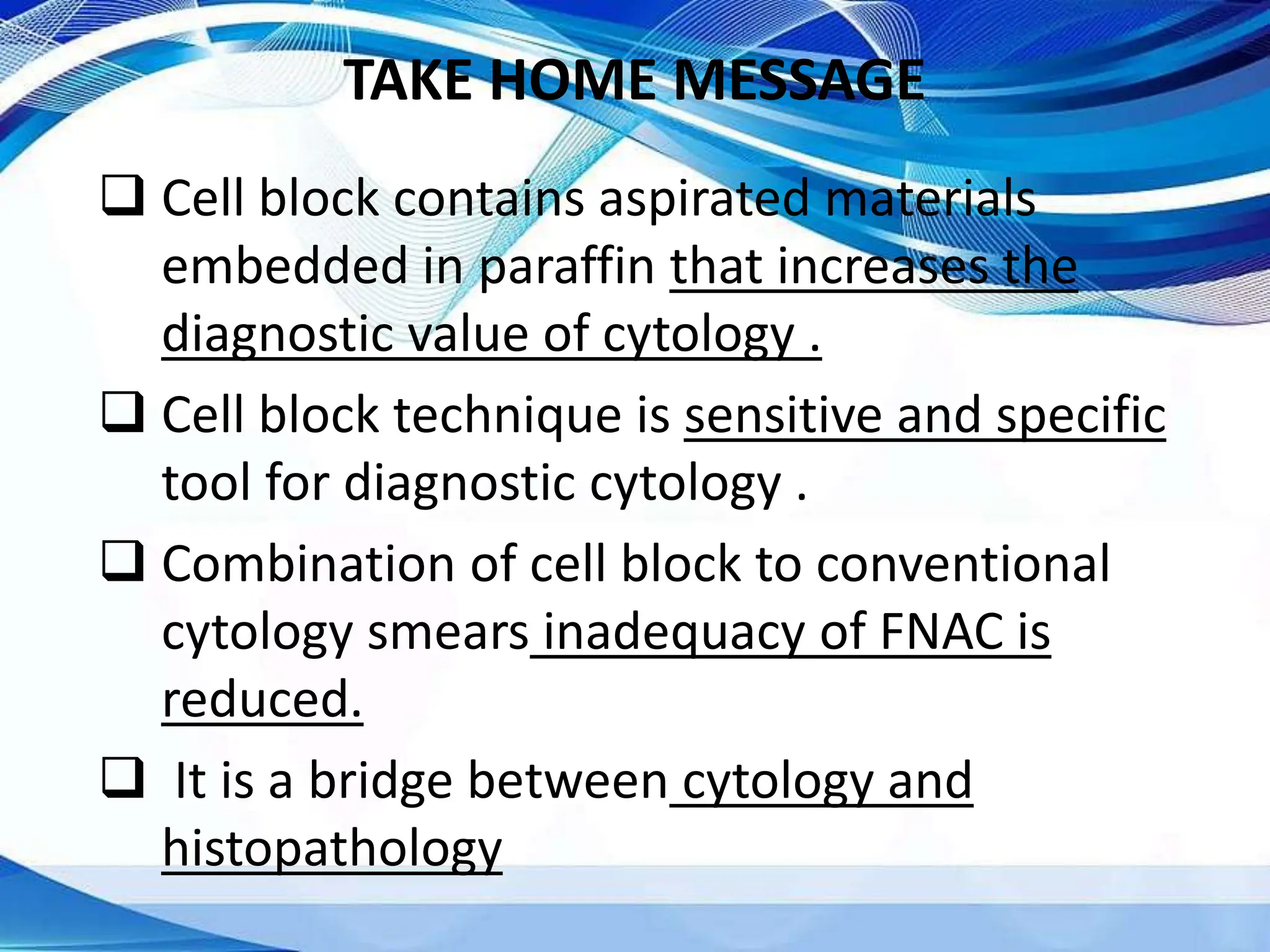 CELL BLOCK PREPARATION AND ITS IMPORTANCE | PPTX