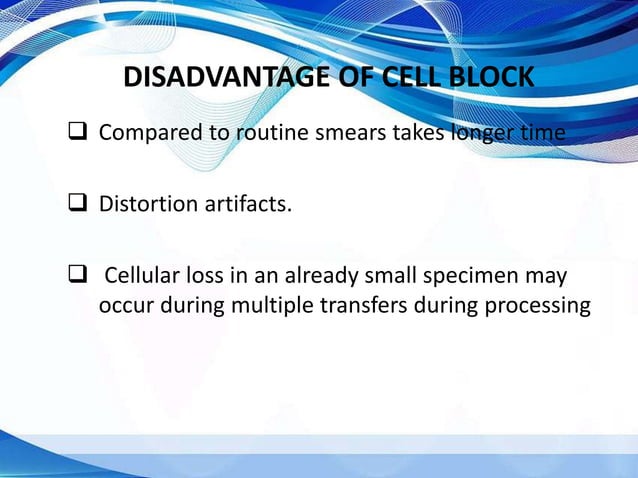 CELL BLOCK PREPARATION AND ITS IMPORTANCE | PPTX