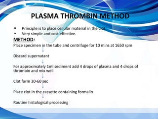 CELL BLOCK PREPARATION AND ITS IMPORTANCE | PPTX