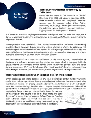 CELL PHONE DETECTOR AND DETECTION BY CELLBUSTERS | PDF | Technology & Computing