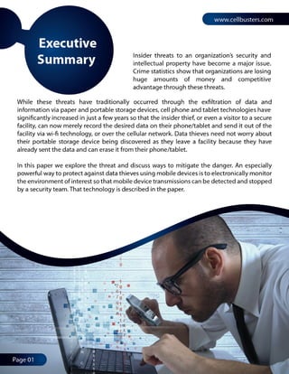 CELL PHONE DETECTOR AND DETECTION BY CELLBUSTERS | PDF | Technology ...