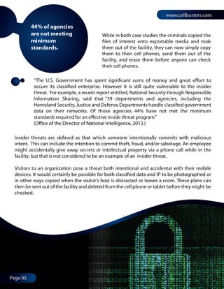 CELL PHONE DETECTOR AND DETECTION BY CELLBUSTERS | PDF | Technology ...