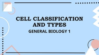 gen bio CELL CLASSIFICATION AND TYPES.pptx