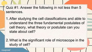 Cell Classifications.pptx | Biological Sciences | Science