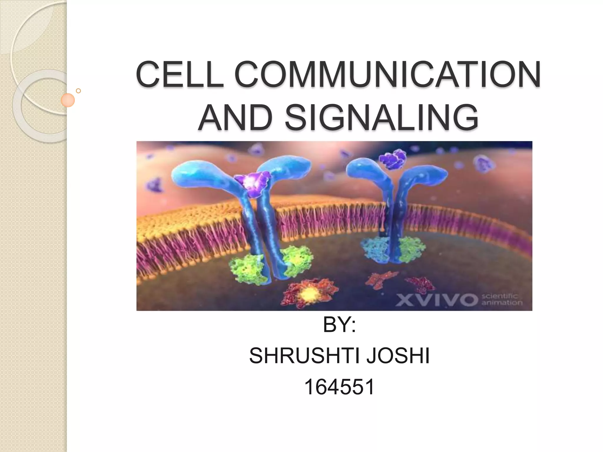 Cell communication and signaling | PPTX