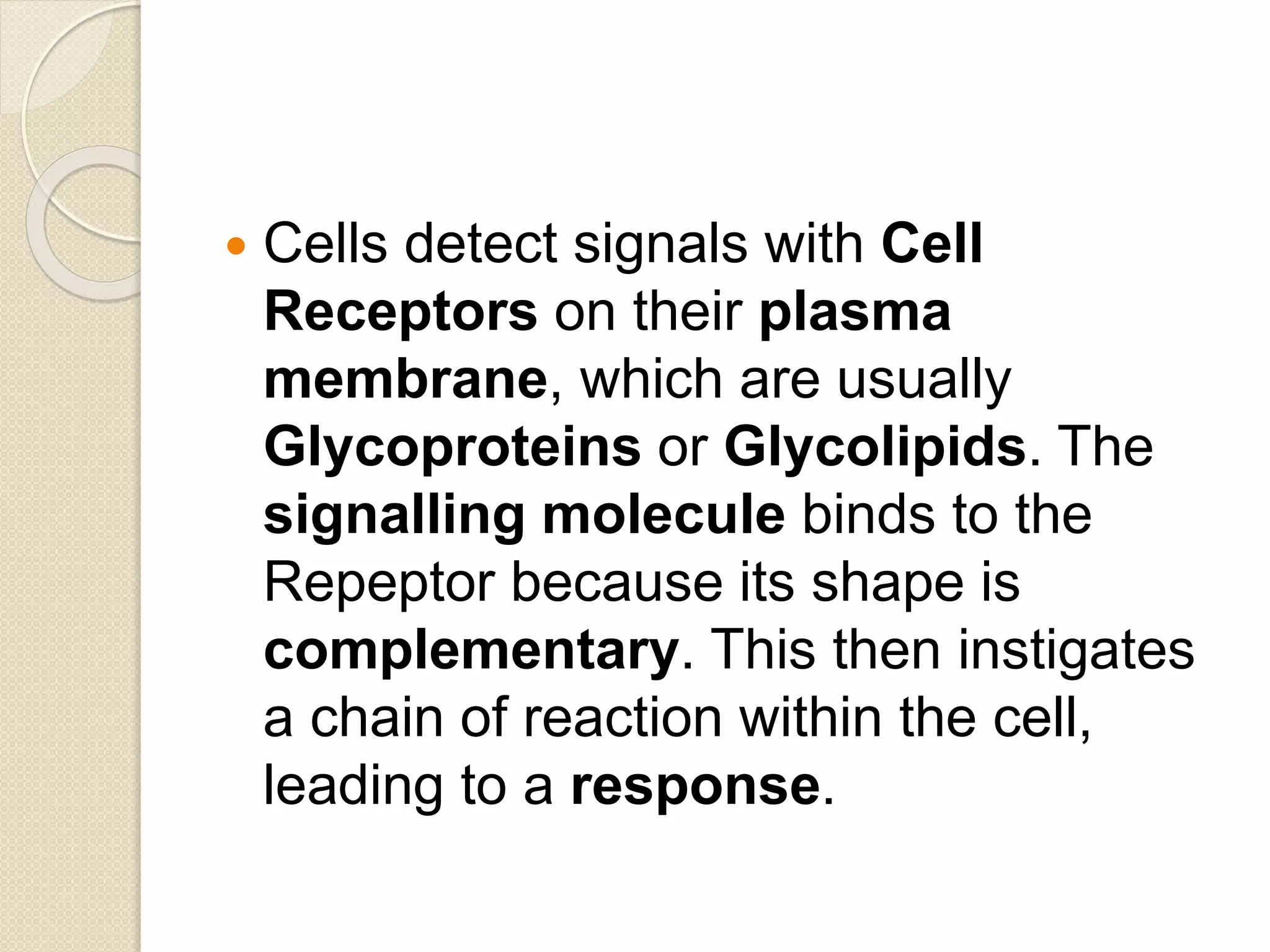 Cell communication and signaling | PPTX