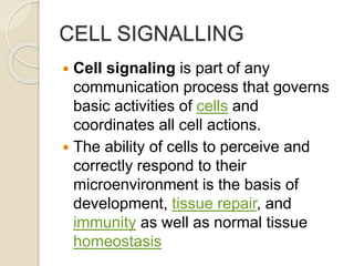 Cell communication and signaling | PPTX