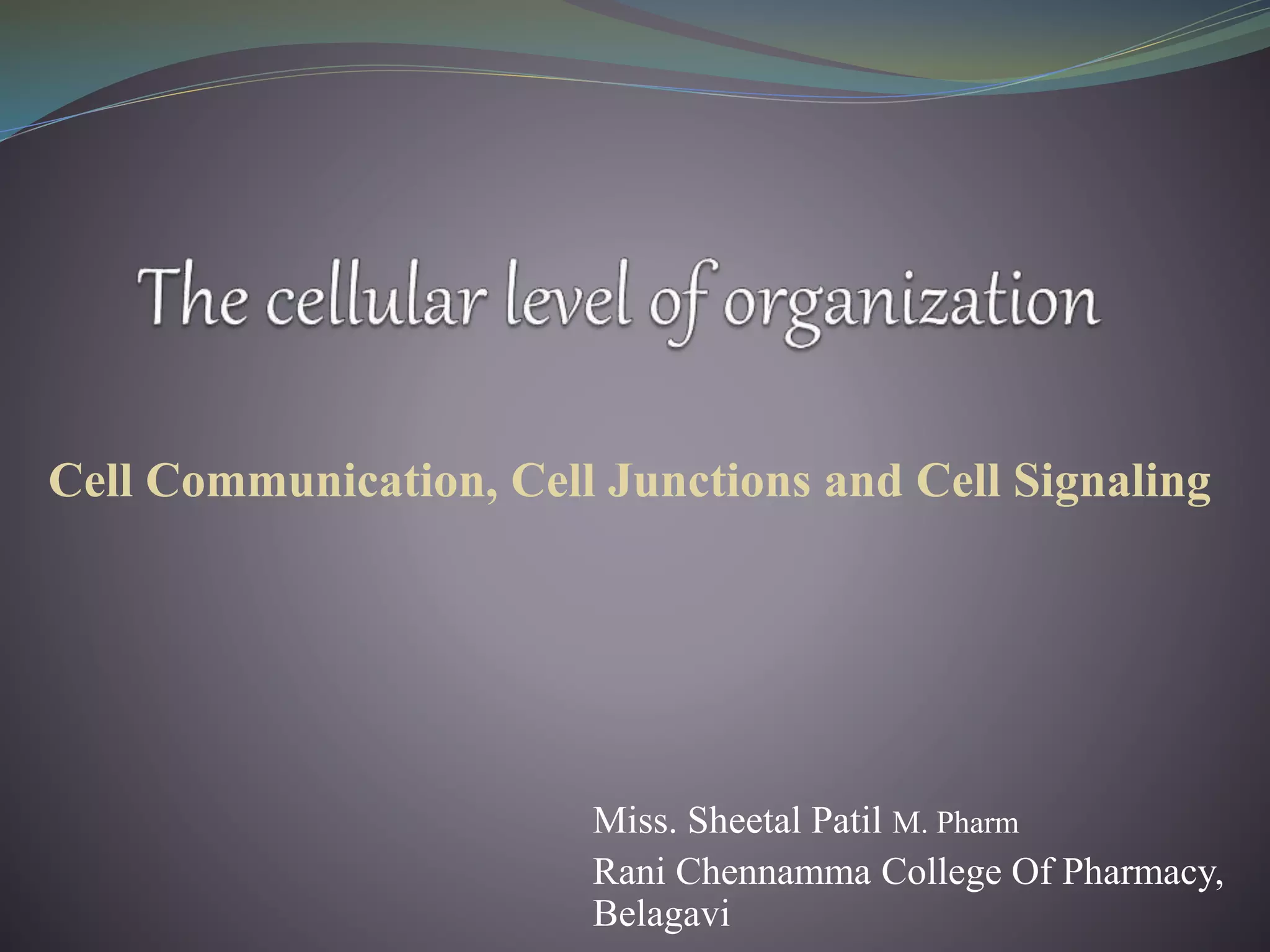 Cell Communication, Cell Junction and Cell Signaling.pptx | Endocrine ...