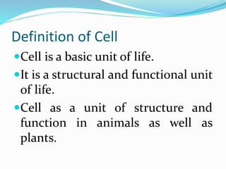 Cell components | PPT