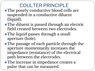 Automated cell counters: principle and types | PPTX