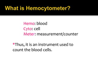 Cell counting | PPTX