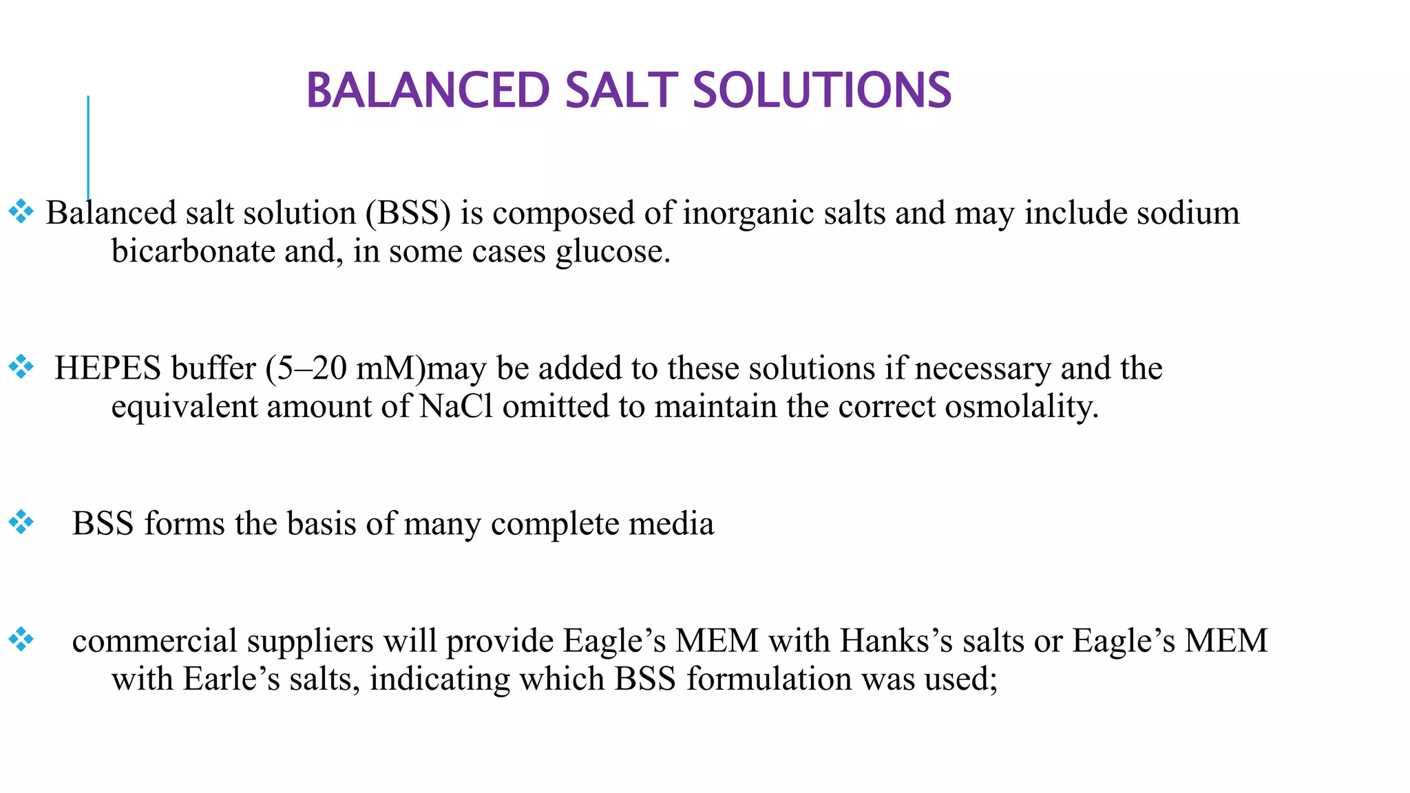 Cell culture, Different type of cell culture media, types of media | PPTX