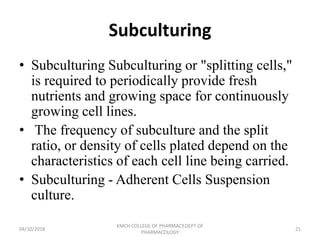 Cell culture | PPTX