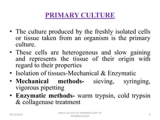 Cell culture | PPTX