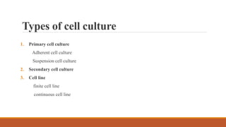 Cell culture technique | PPTX