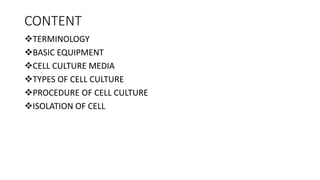Cell culture | PPT
