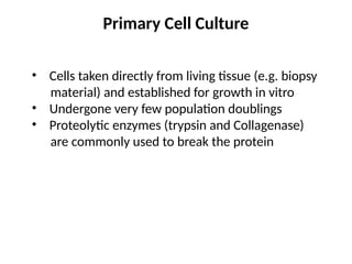 Cell Culture, passaging cell, animal cell lines.ppt