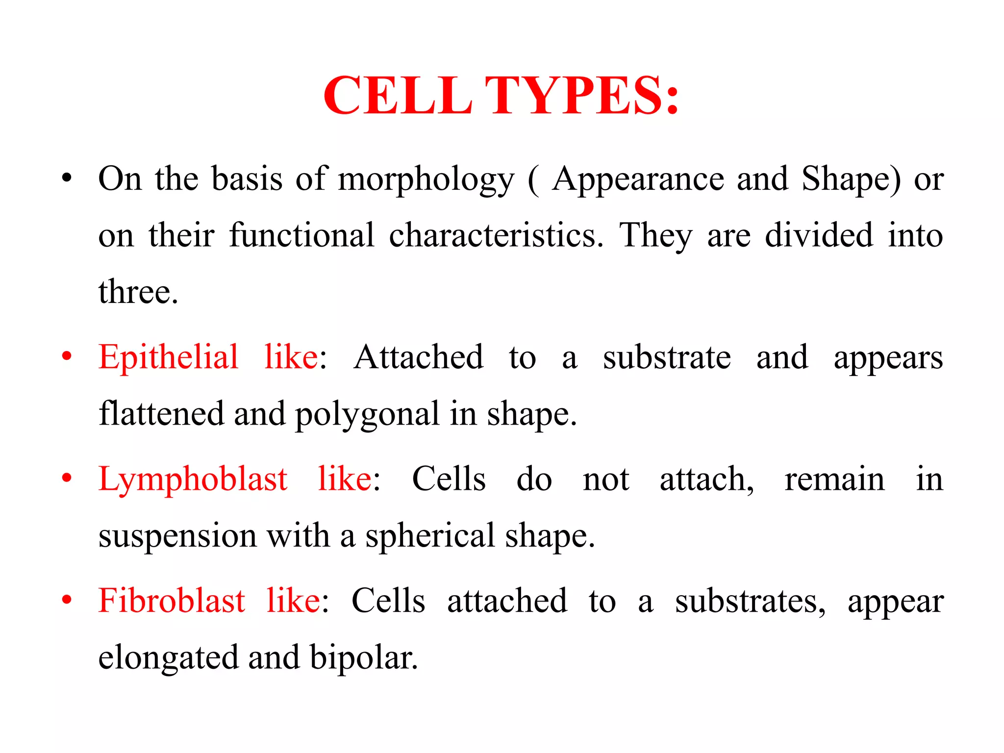 Cell culture and its maintenance | PPTX