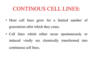Cell culture and its maintenance | PPTX