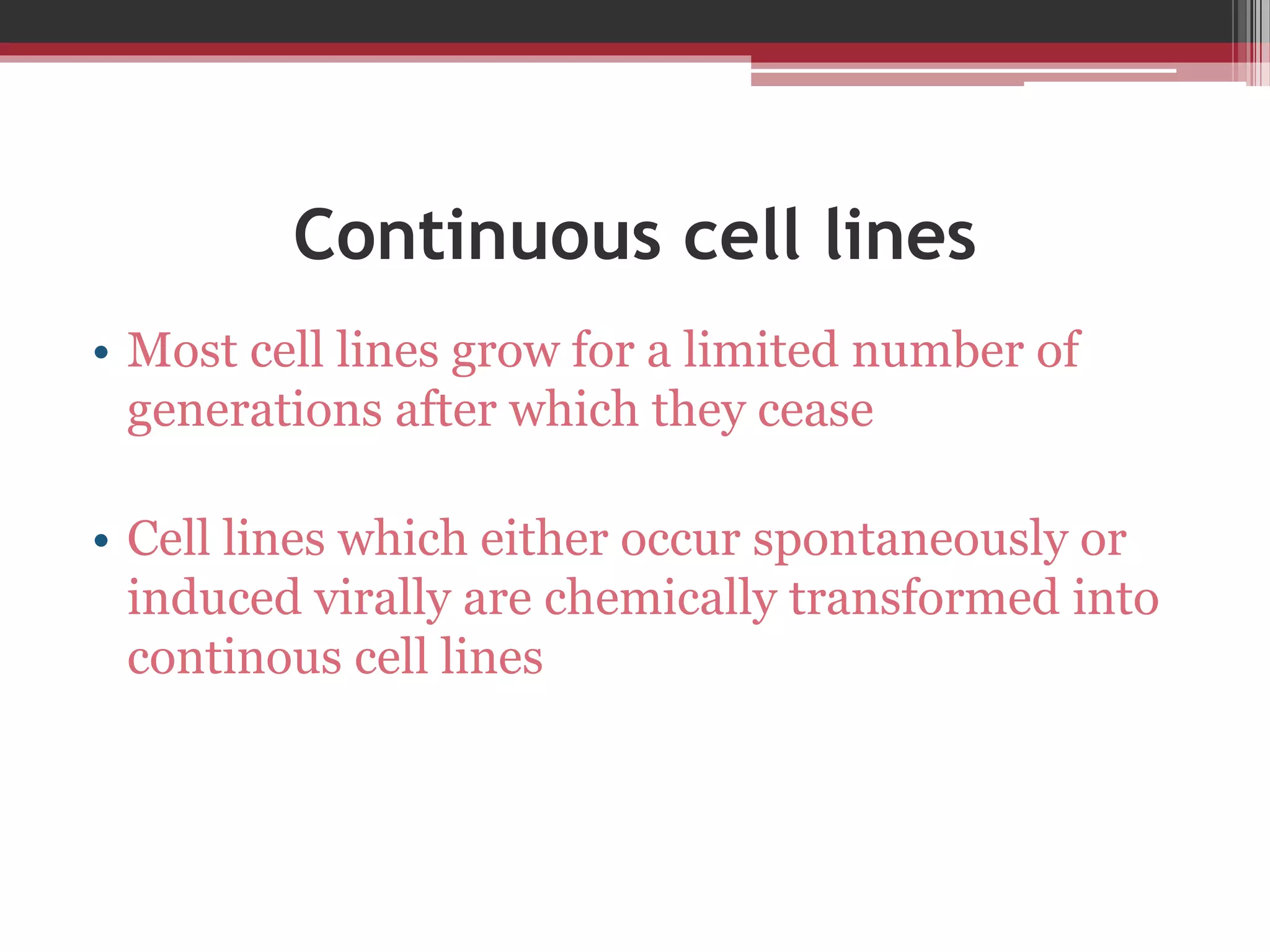 Cell culture and maintenance | PPTX