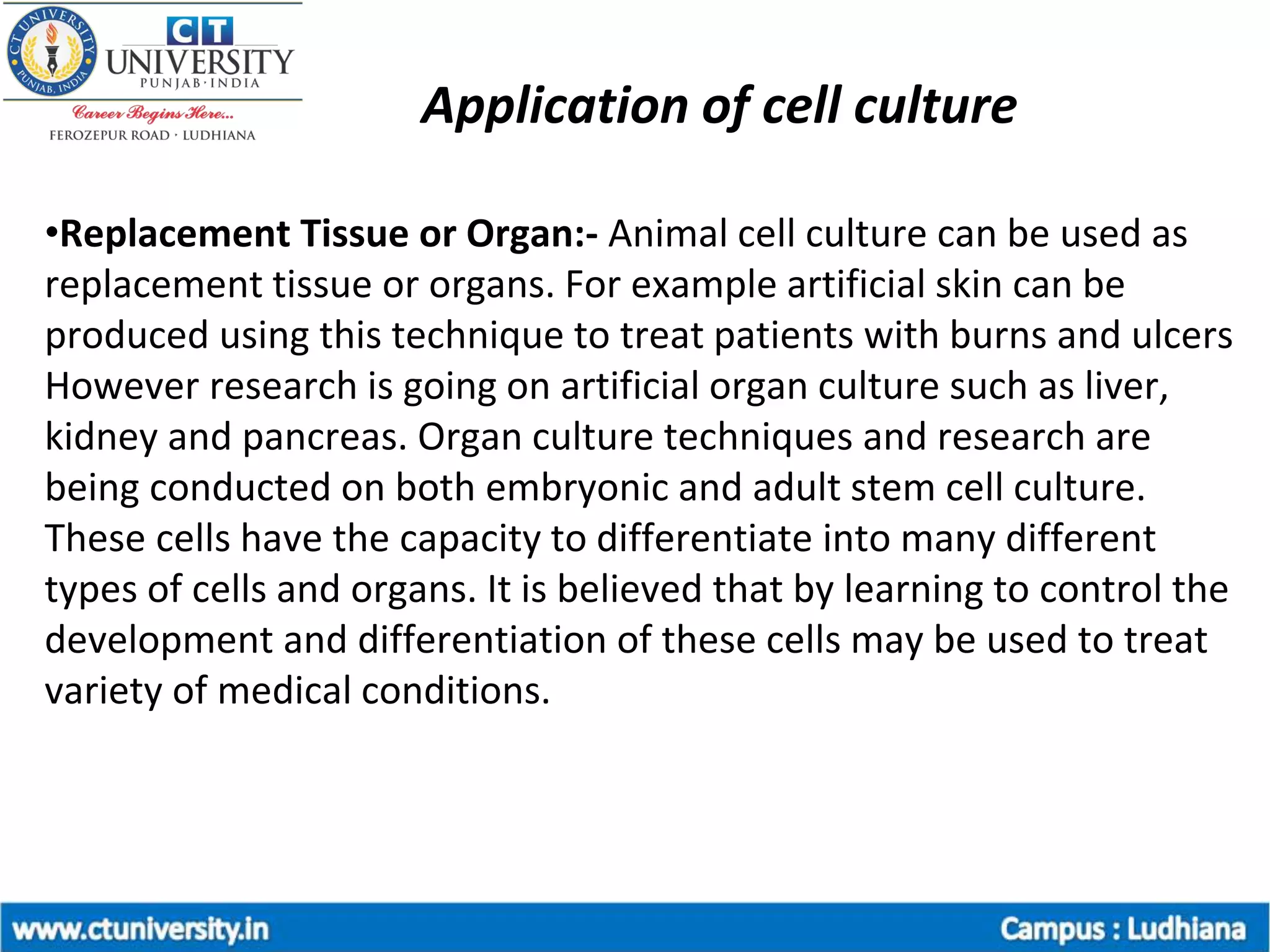 Cell culture and its types | PPTX