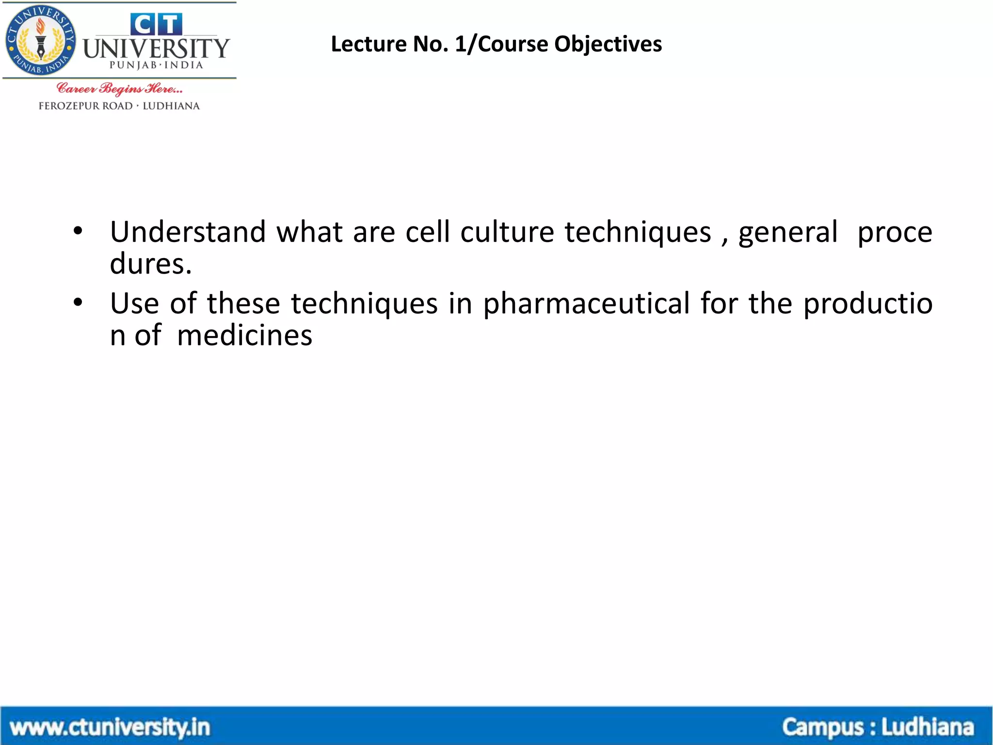 Cell culture and its types | PPTX