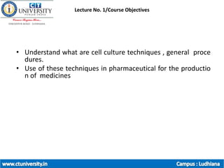 Cell culture and its types | PPTX