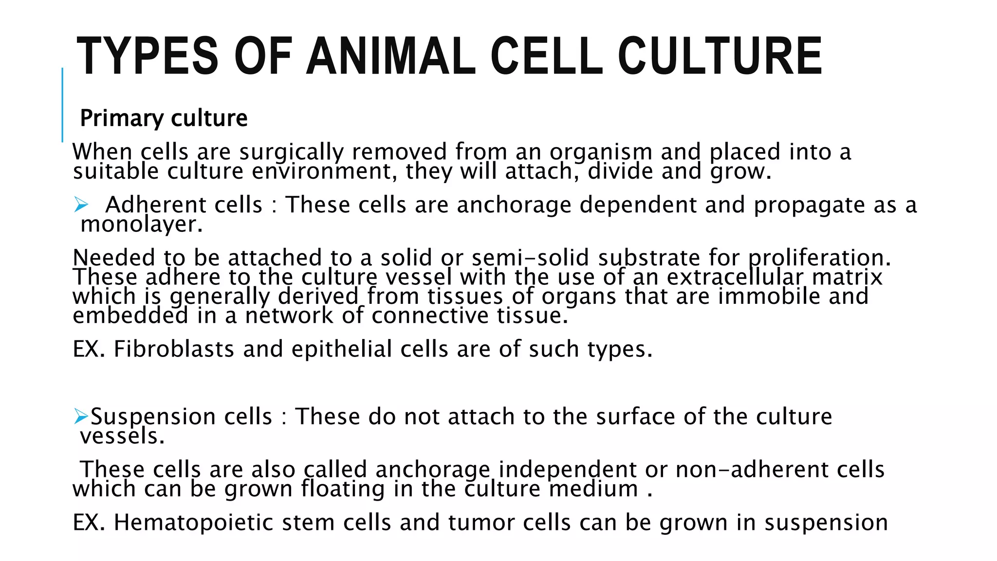 Cell culture in animal biotechnology | PPTX