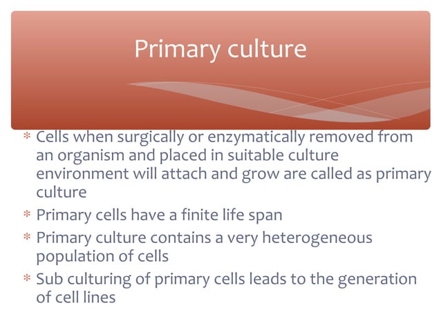 Cell culture introduction | PPT | Biotech and Biomedical Industry ...