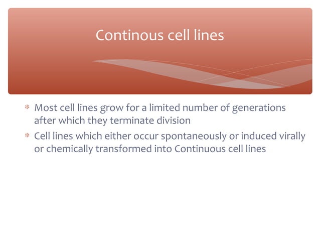 Cell culture introduction | PPT | Biotech and Biomedical Industry ...