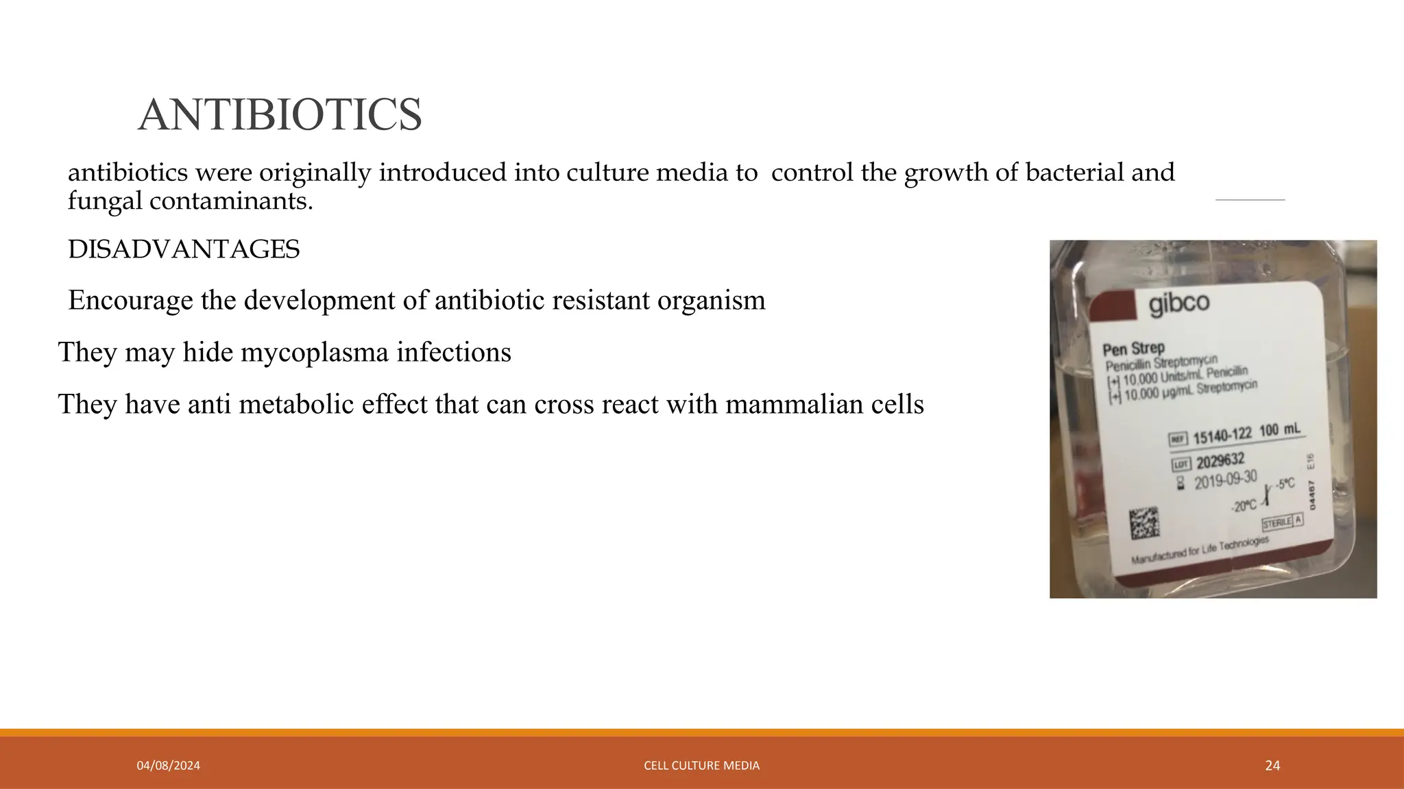 CELL CULTURE TECHNIQUES- CELL CULTURE MEDIA | PPTX