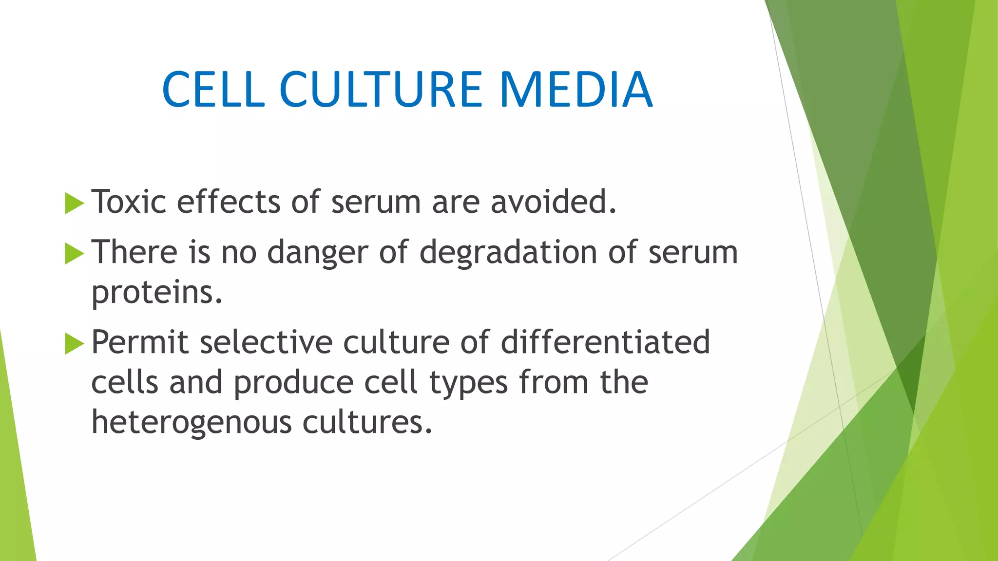 Cell Culture Media PPT | PPTX
