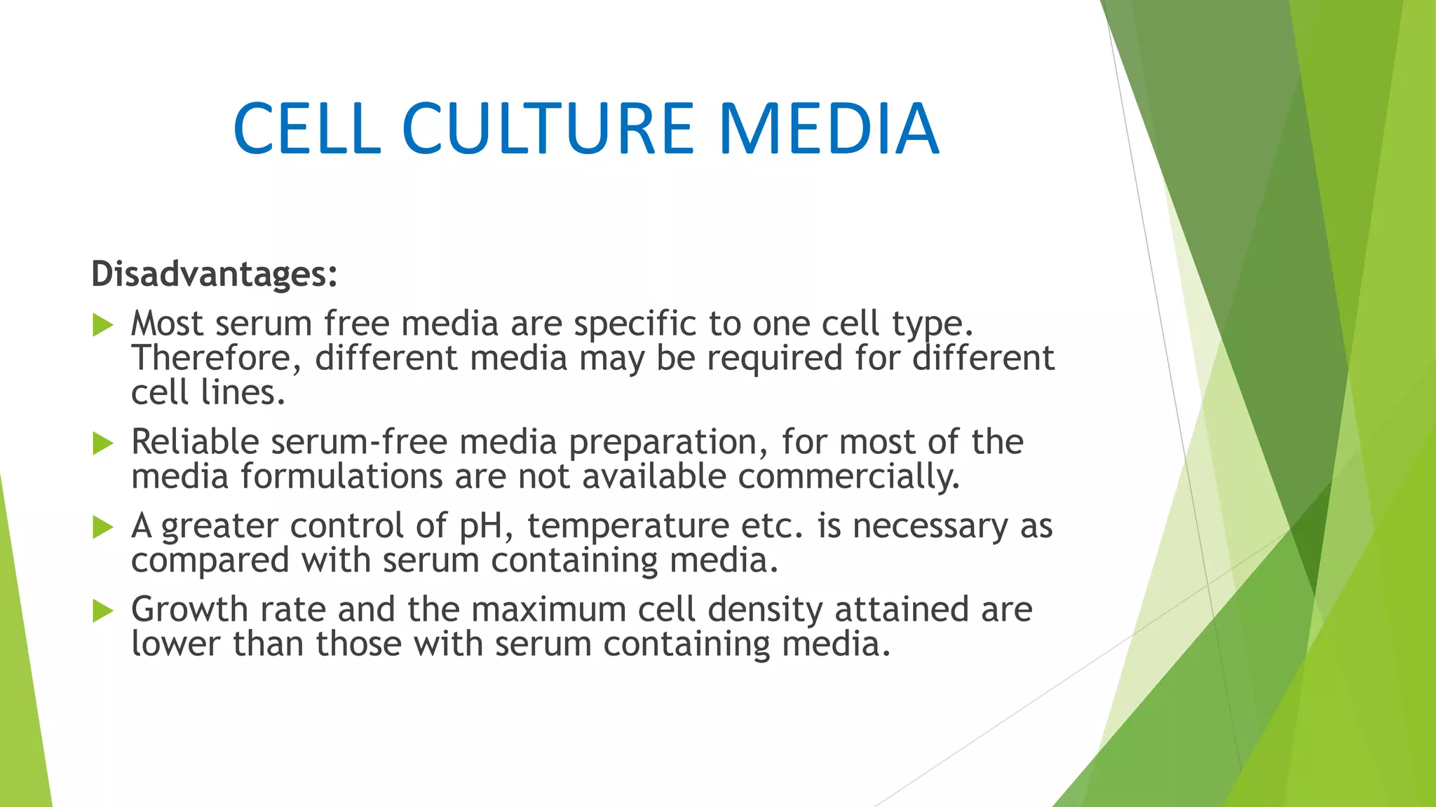 Cell Culture Media PPT | PPTX
