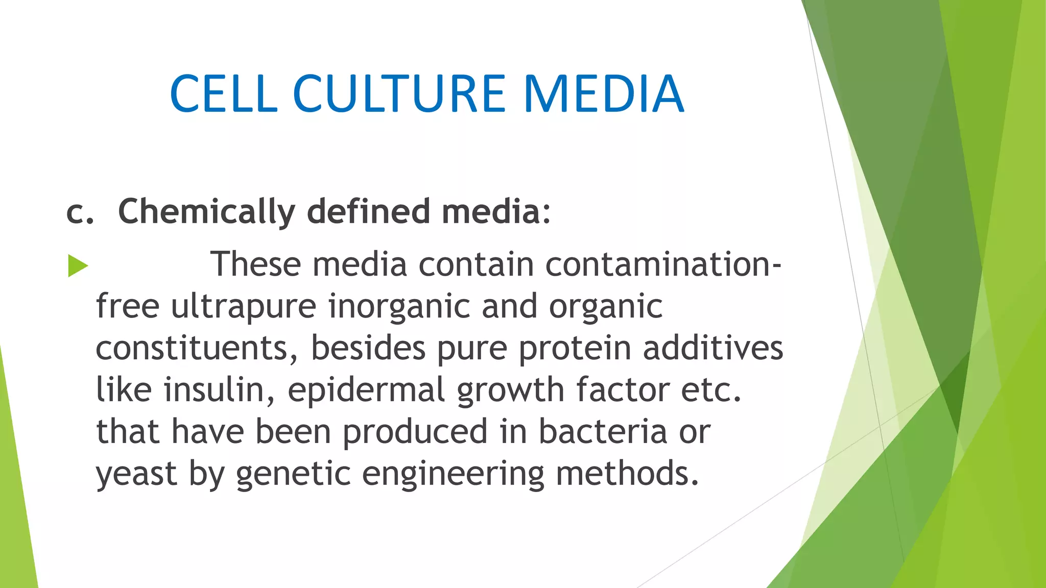 Cell Culture Media PPT | PPTX
