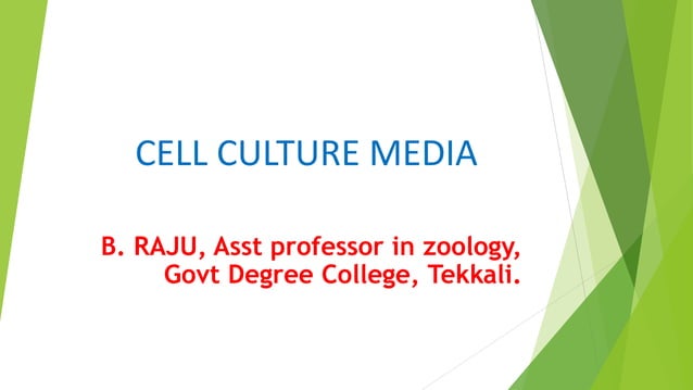 Cell Culture Media PPT | PPTX