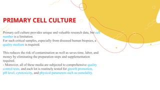 Cellular and Molecular Pharmacology- Cell Culture and Its Techniques ...