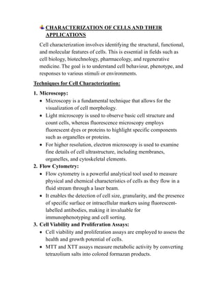Cell culture techniques M pharmacy Sem 2 | PDF